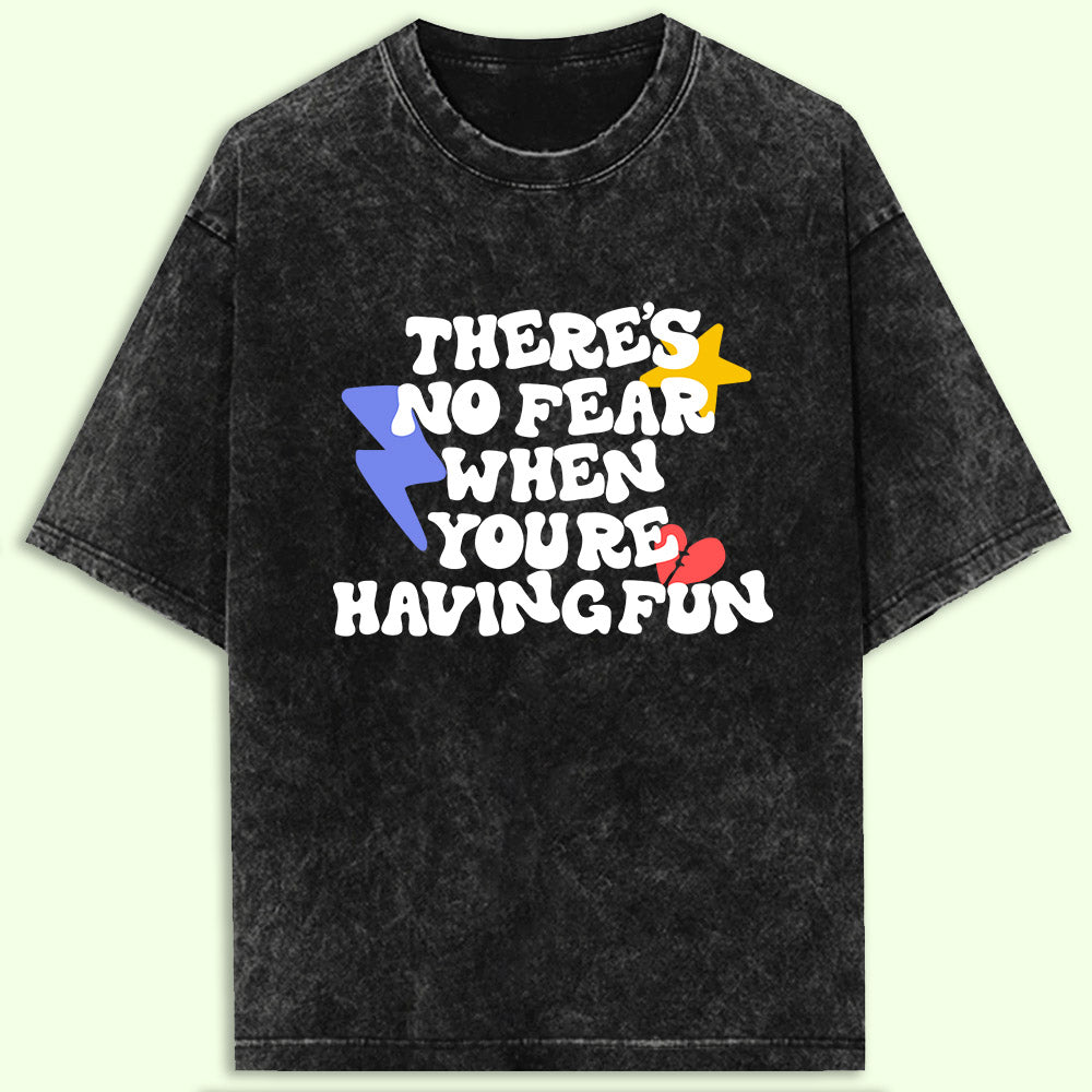 No Fear Acid Wash Oversized T-Shirt